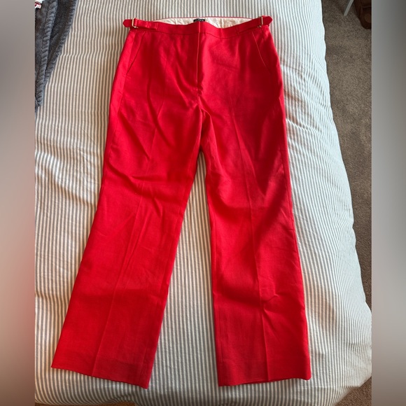 J. Crew | Pants & Jumpsuits | J Crew Bold Poppy Color Trousers | Poshmark